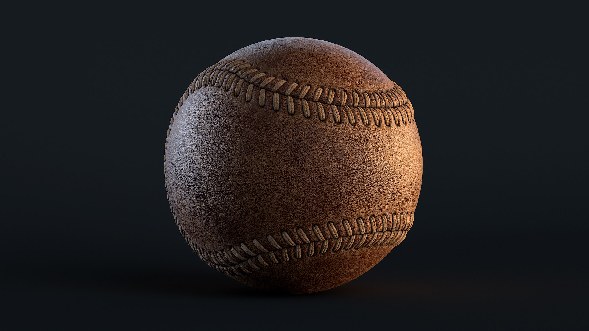 Old Baseball Ball 3D - TurboSquid 2072878