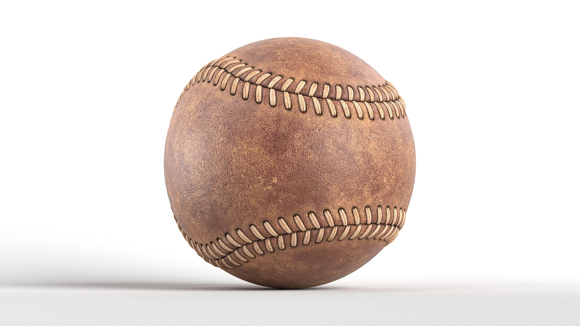 Old Baseball Ball 3D - TurboSquid 2072878