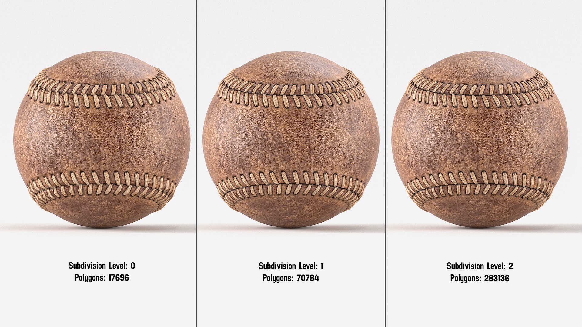 Old Baseball Ball 3D - TurboSquid 2072878
