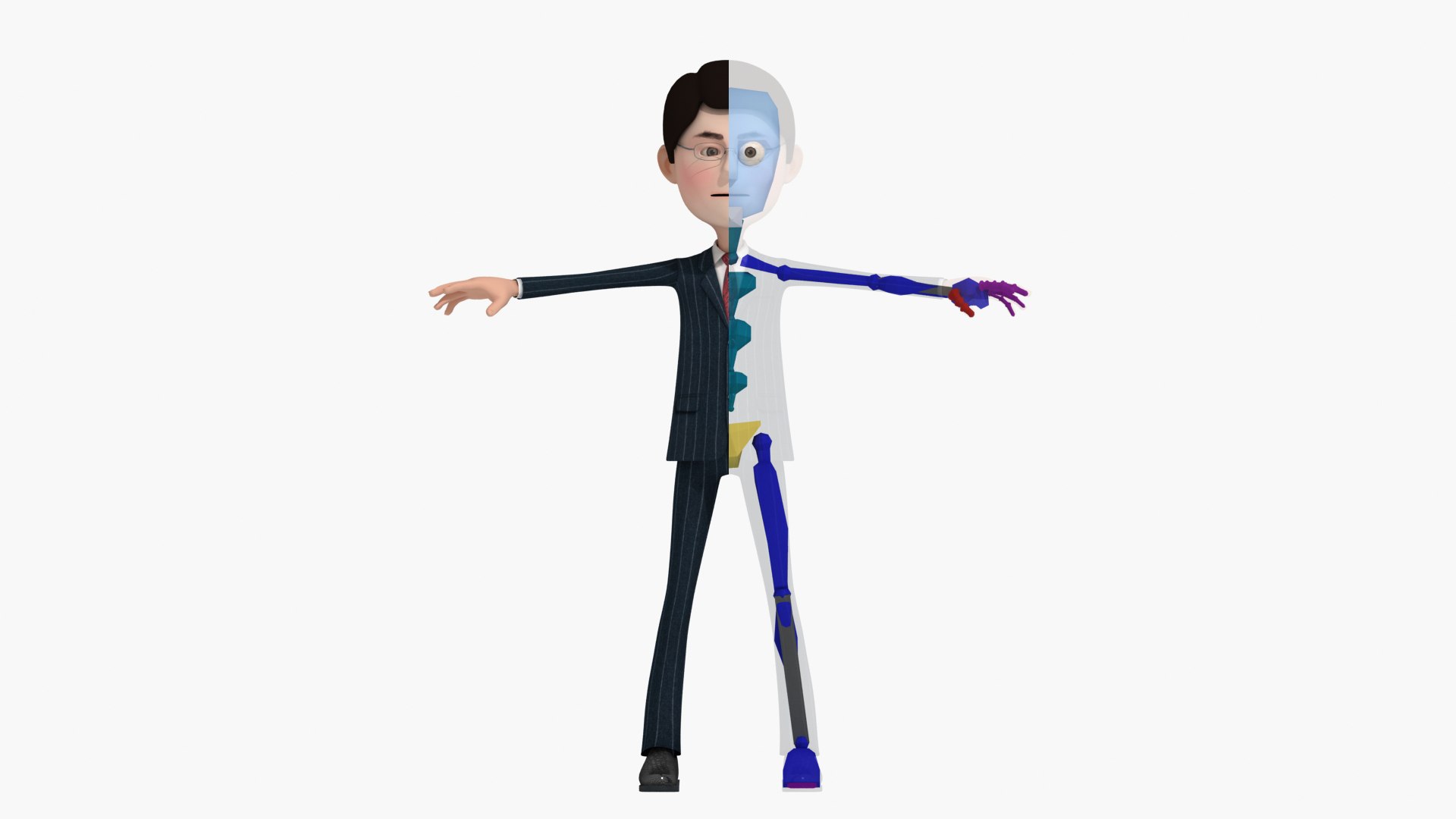 Cartoon Man 3D Model - TurboSquid 1936121