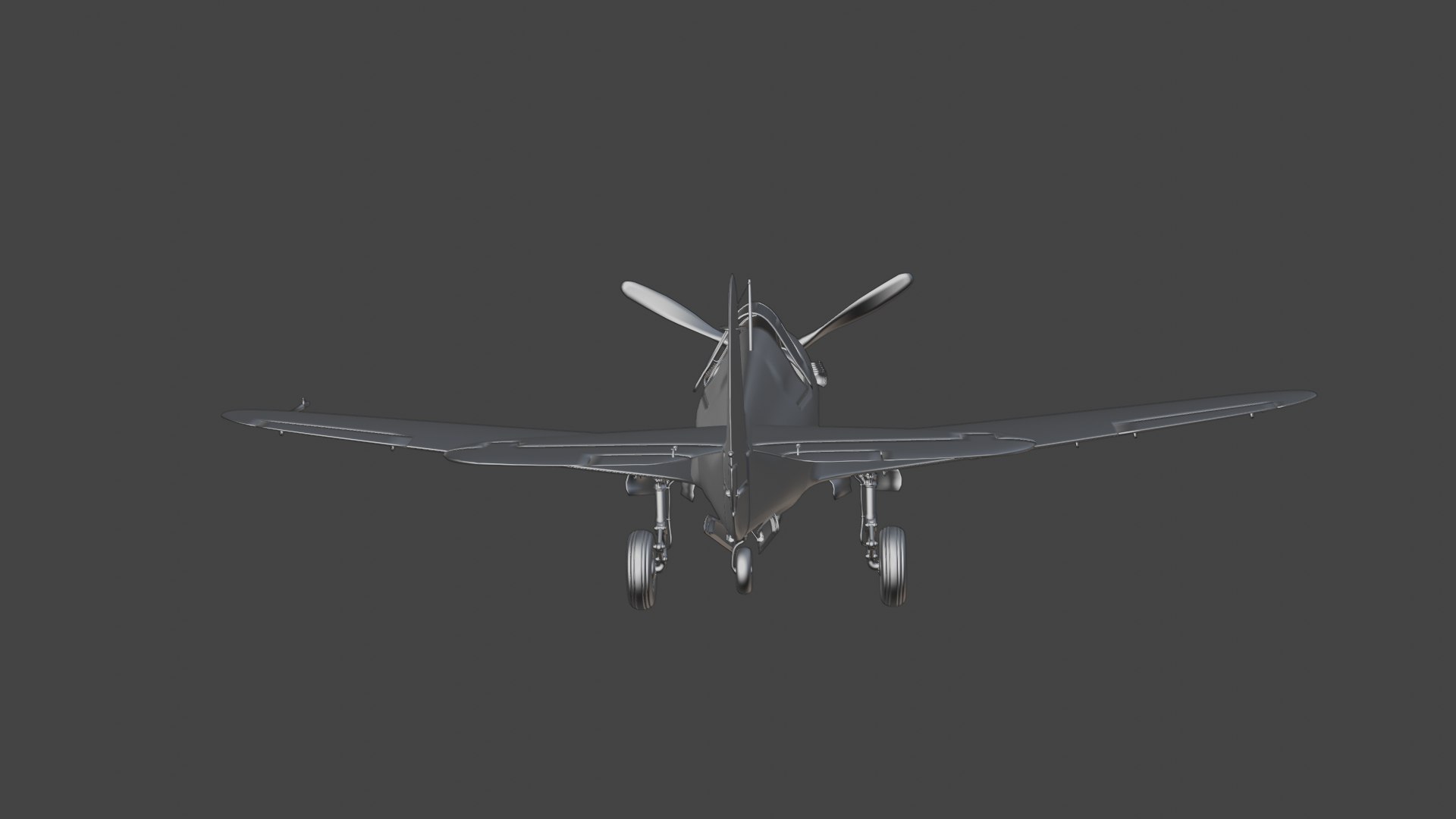 3D Britain Fully Rigged Wwii-Style Fighter Aircraft 3D Model Clean ...