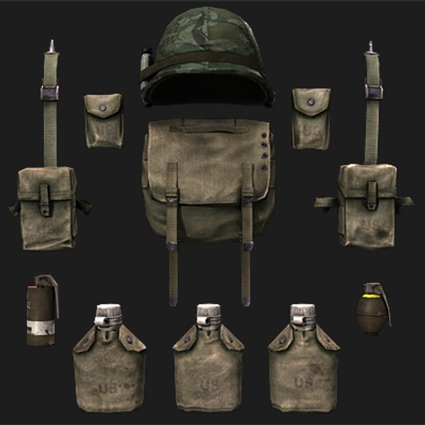 veteran vietnam war 3d model