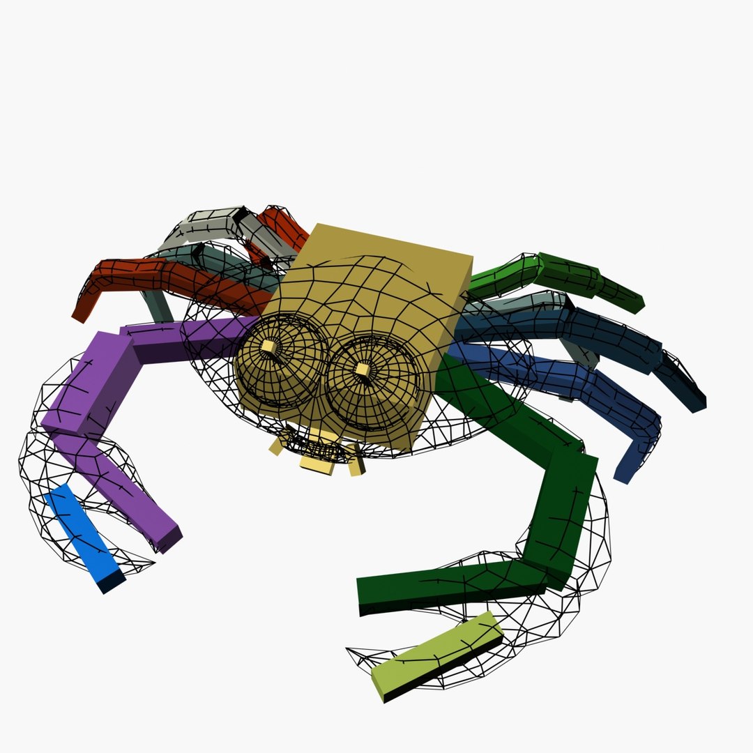 3D Crab Rigged - TurboSquid 1293034