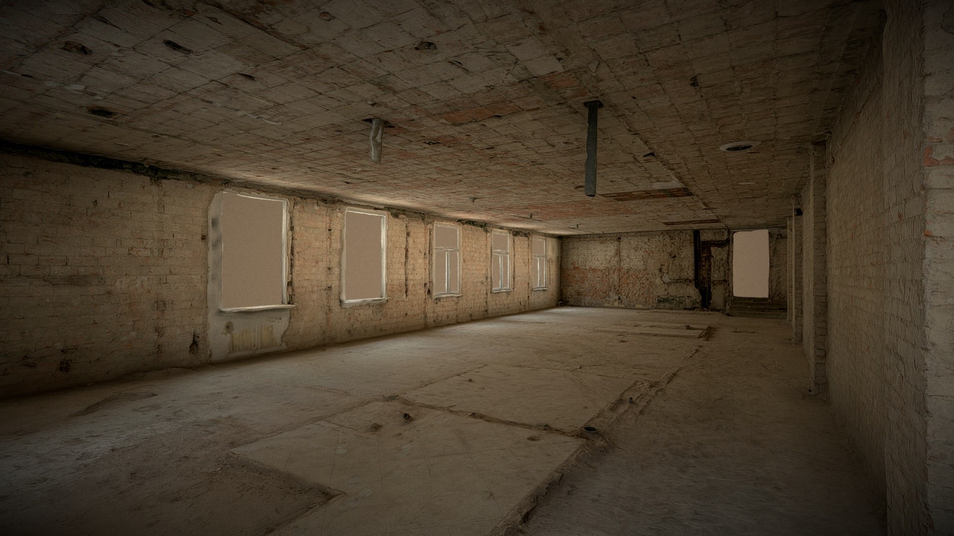 Gloomy Brick Room 3D Model - TurboSquid 2240703