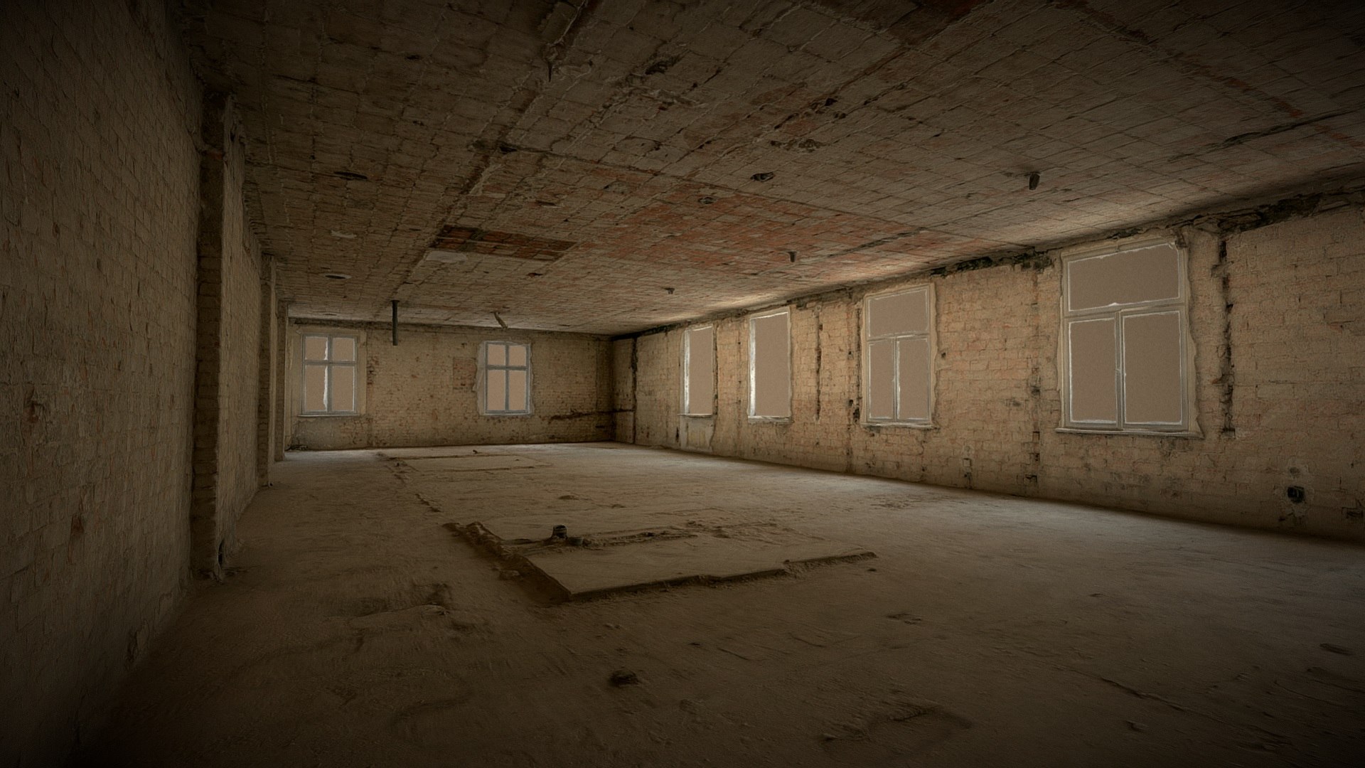 Gloomy Brick Room 3D Model - TurboSquid 2240703
