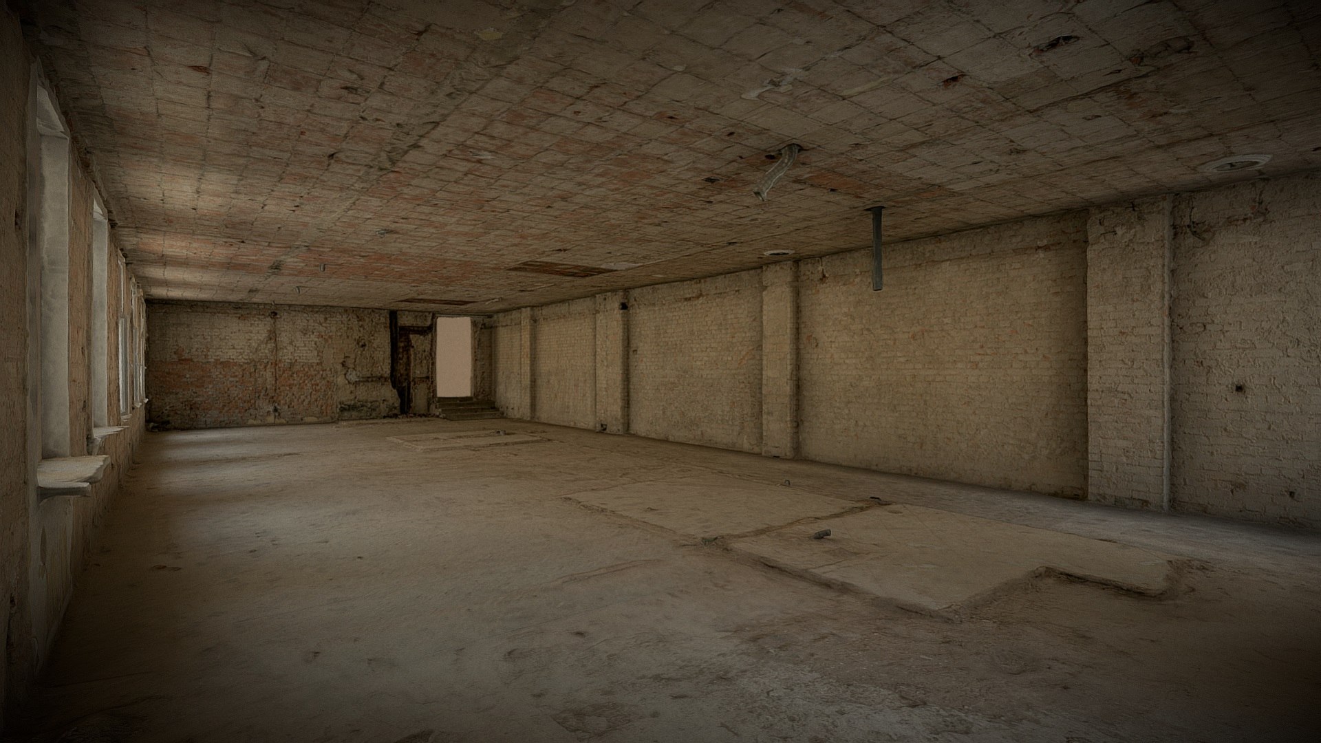 Gloomy Brick Room 3D Model - TurboSquid 2240703