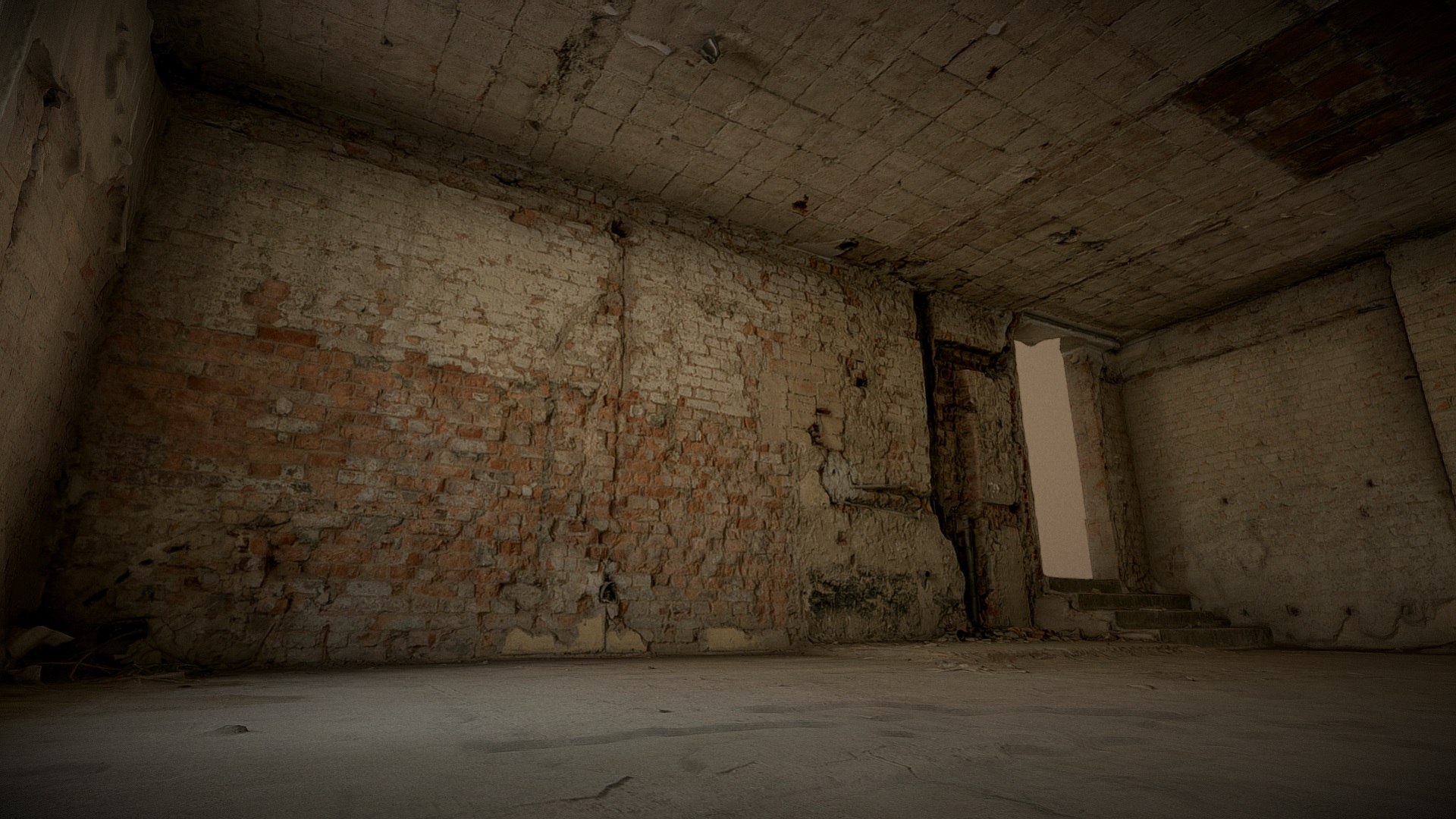 Gloomy Brick Room 3D Model - TurboSquid 2240703