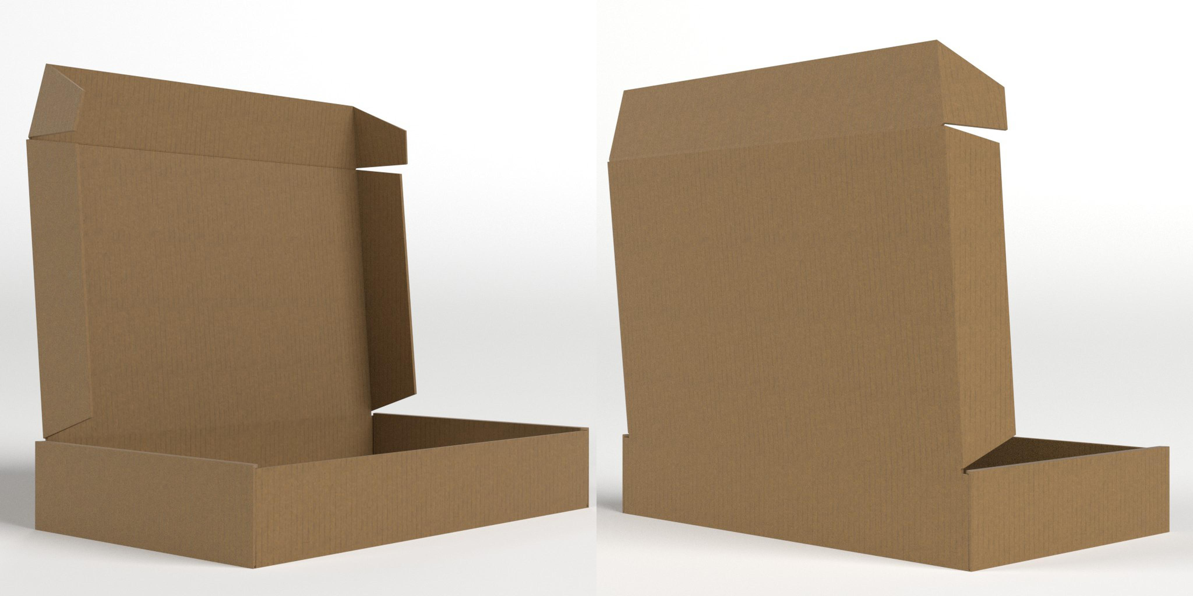 Carton box open 3D - TurboSquid 1503474