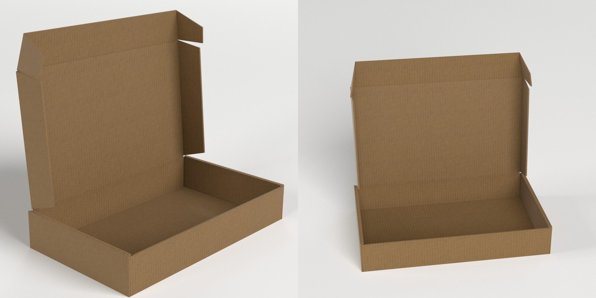 Carton Box Open 3D - TurboSquid 1503474