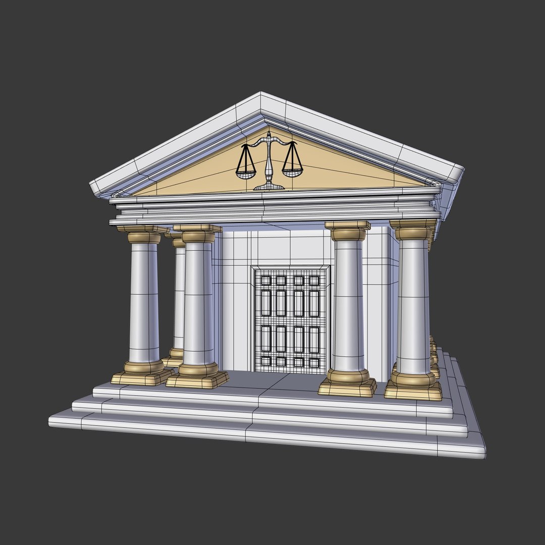 3D Courthouse Model - TurboSquid 1362600