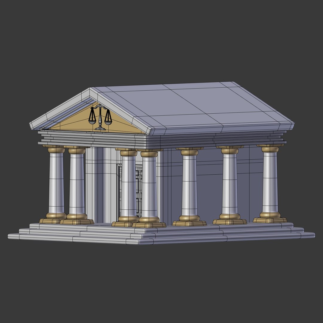 3D Courthouse Model - TurboSquid 1362600