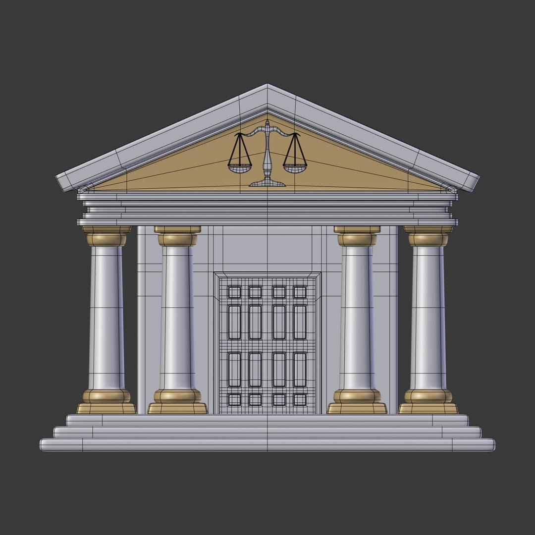 3D Courthouse Model - TurboSquid 1362600