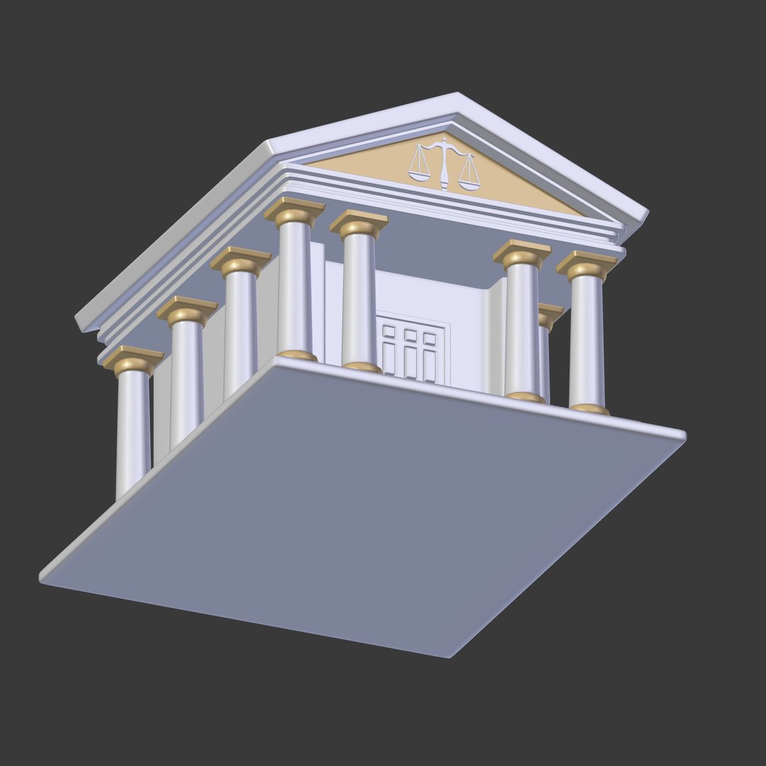3D Courthouse Model - TurboSquid 1362600