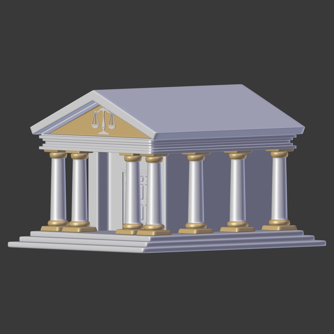 3D Courthouse Model - TurboSquid 1362600