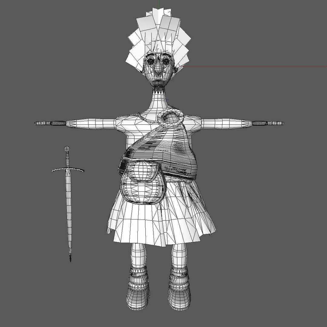3d roland medieval cartoon warrior