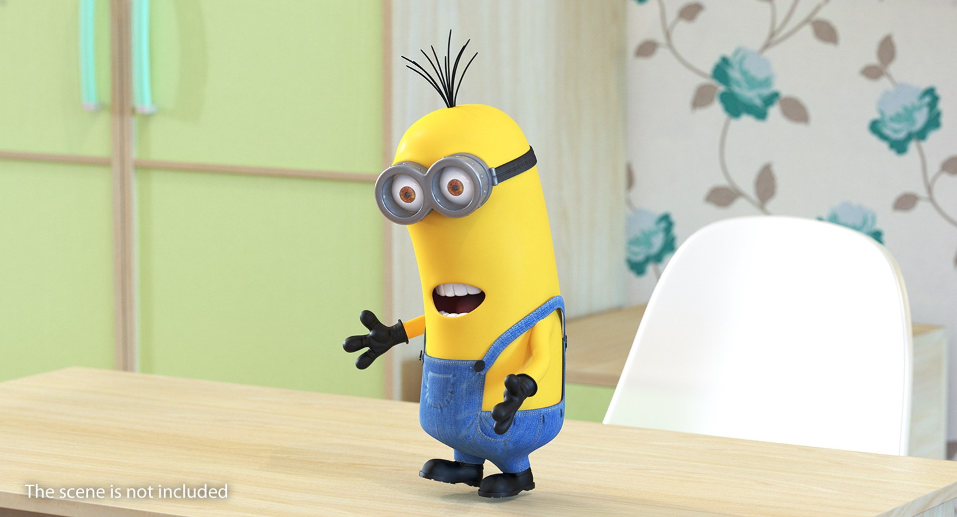 3D Tall Eyed Minion Rigged Model - TurboSquid 1436319