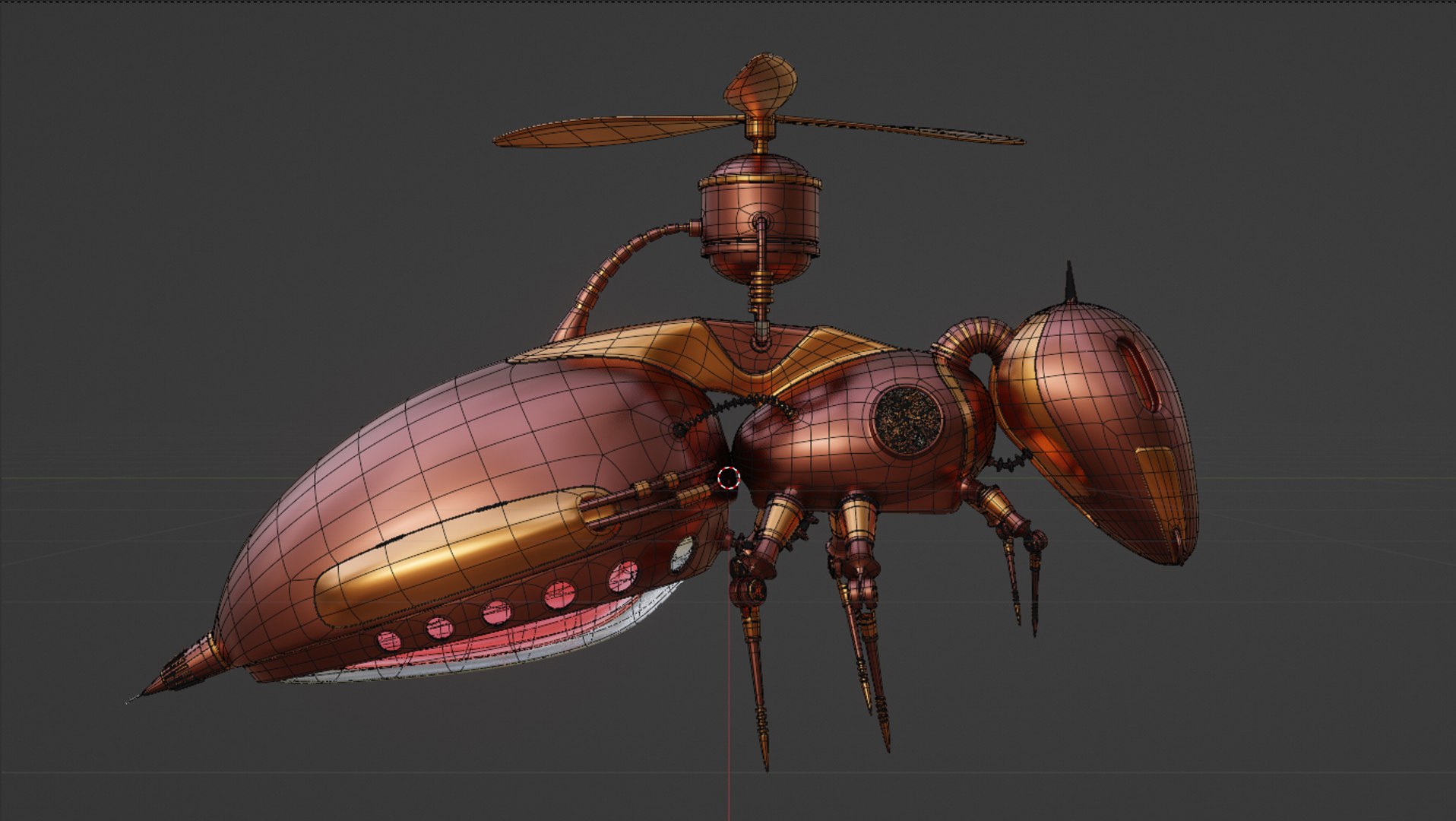 3D Mechanical Bee Model - TurboSquid 1884804