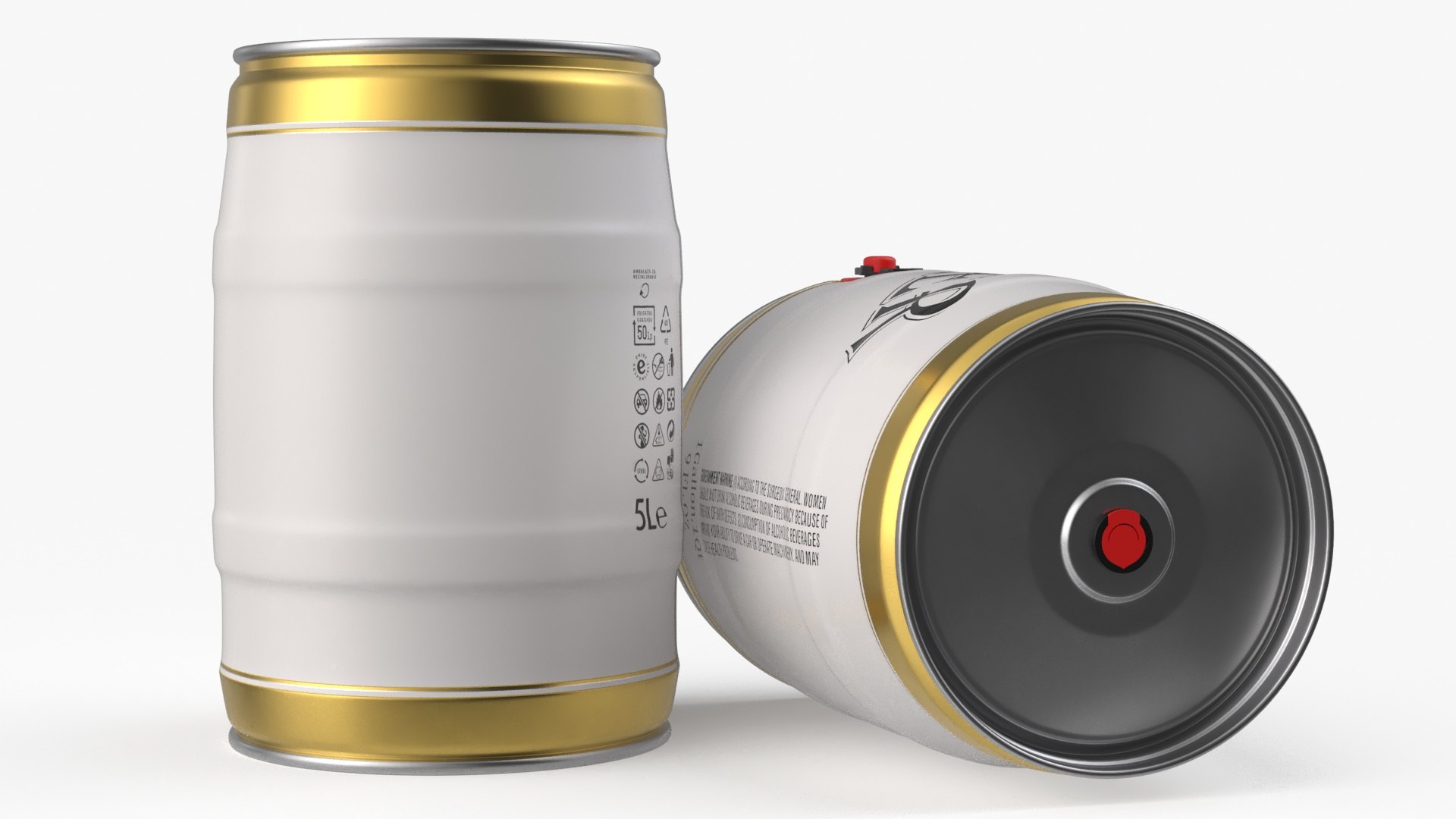 Beer 5 Liter Barrel 3D - TurboSquid 2276049