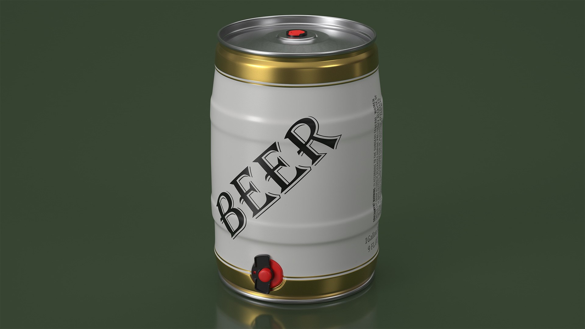 Beer 5 Liter Barrel 3D - TurboSquid 2276049