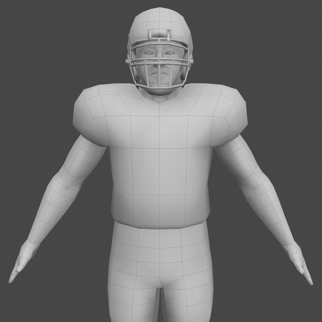 Football Player 3d Model