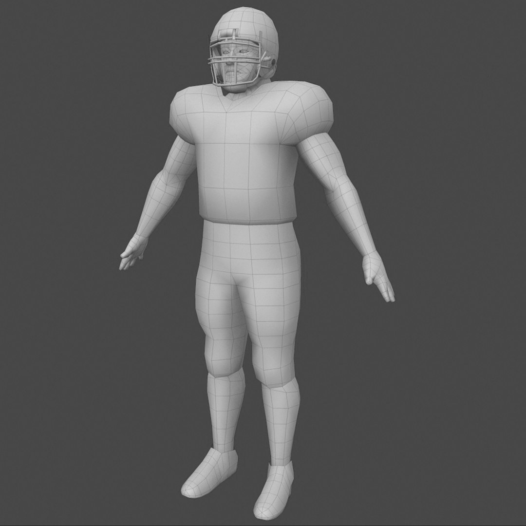 Football Player 3d Model