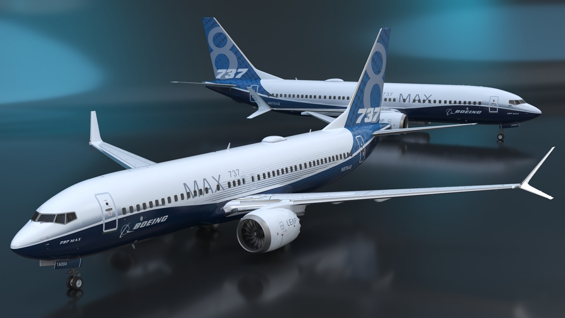Boeing 737 MAX 8 Rigged For Cinema 4D 3D - TurboSquid 2341256