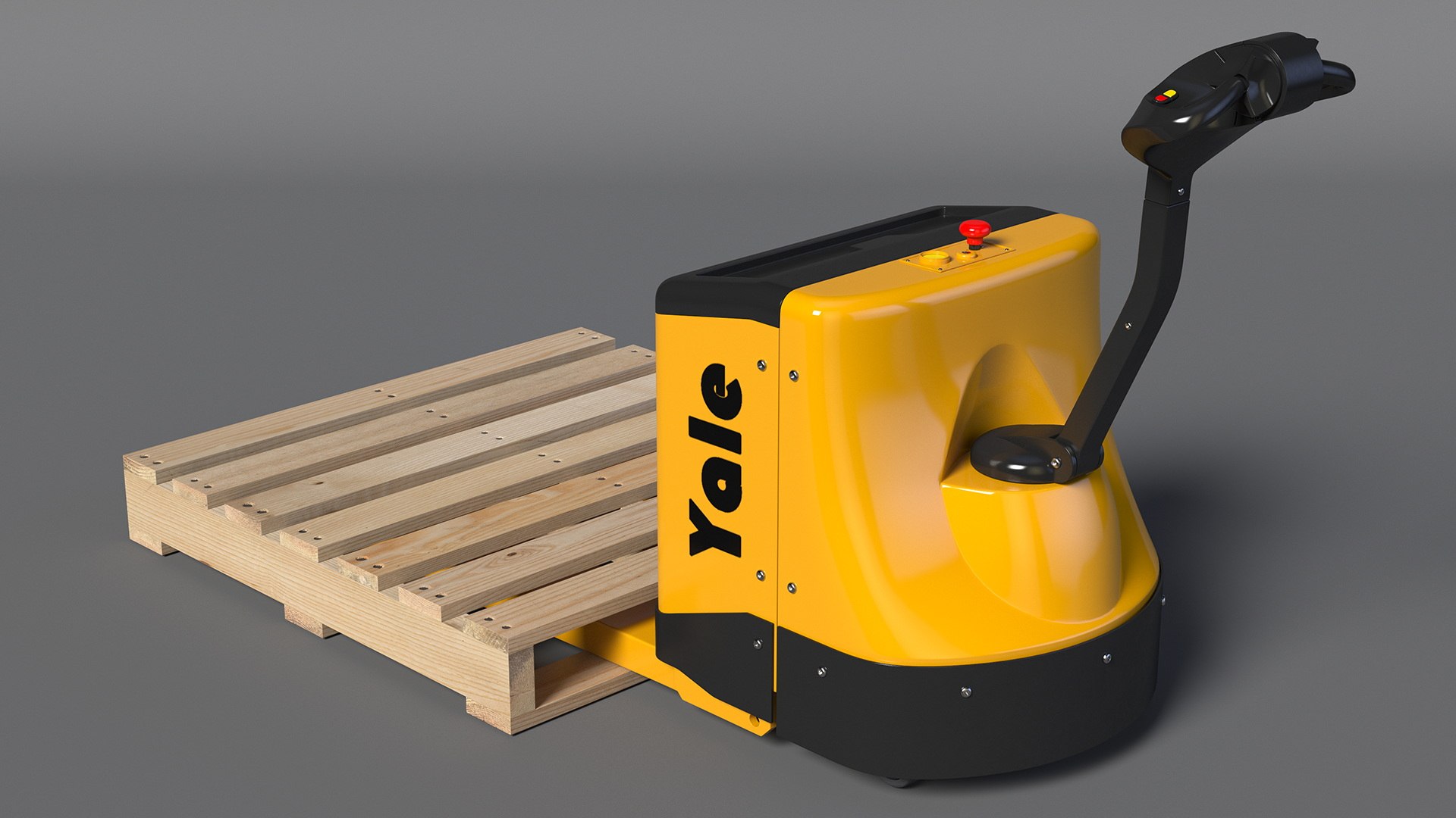 Electric Pallet Jack and Wooden Pallet 3D model - TurboSquid 2153008
