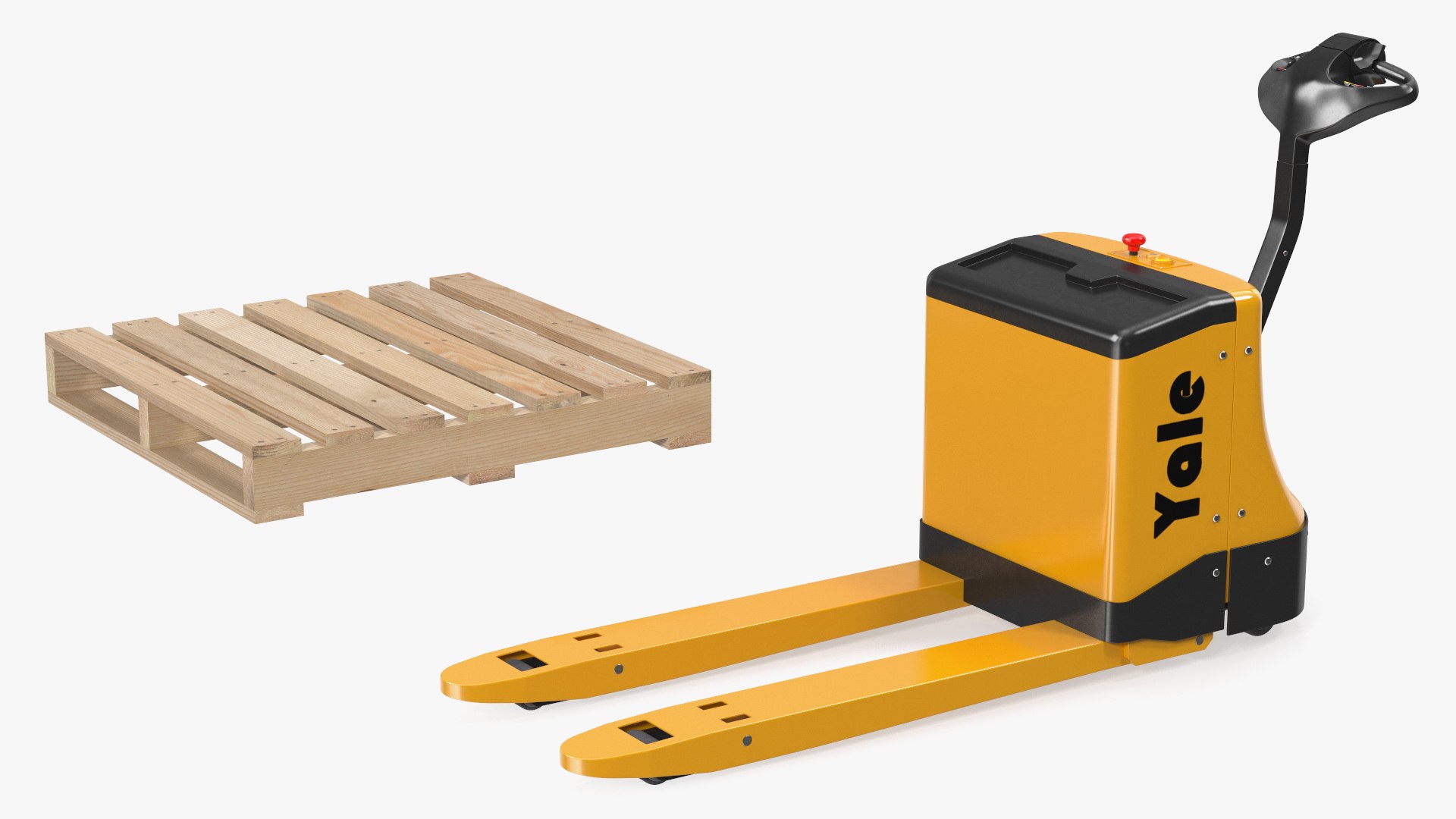 Electric Pallet Jack and Wooden Pallet 3D model - TurboSquid 2153008