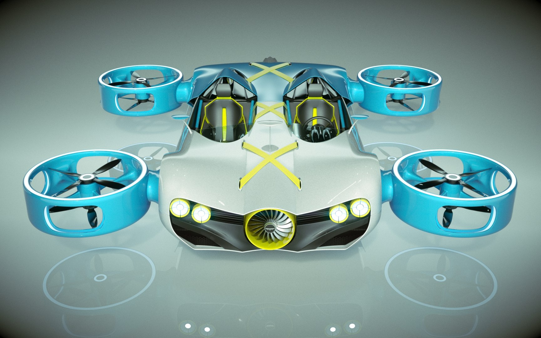 3D Model T Copter Car 55 - TurboSquid 2073385