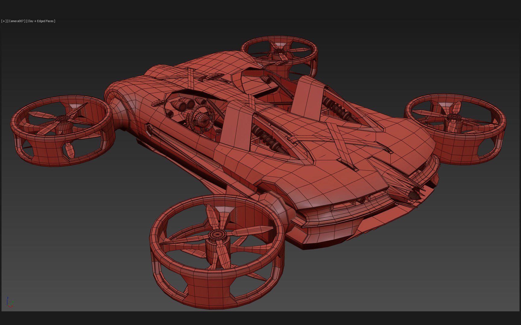 3D Model T Copter Car 55 - TurboSquid 2073385