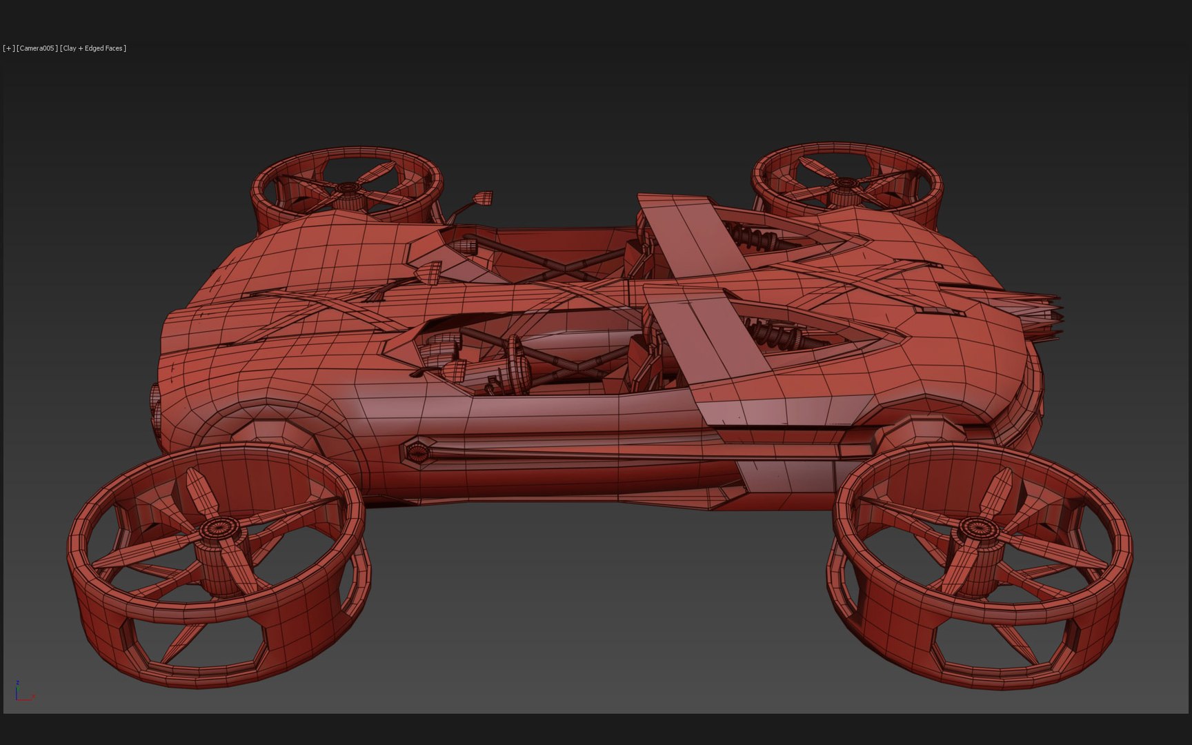 3D Model T Copter Car 55 - TurboSquid 2073385