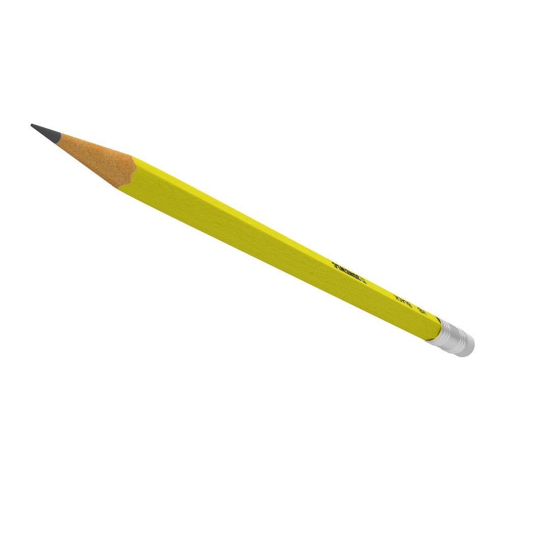 Wood Pencil 3d Model