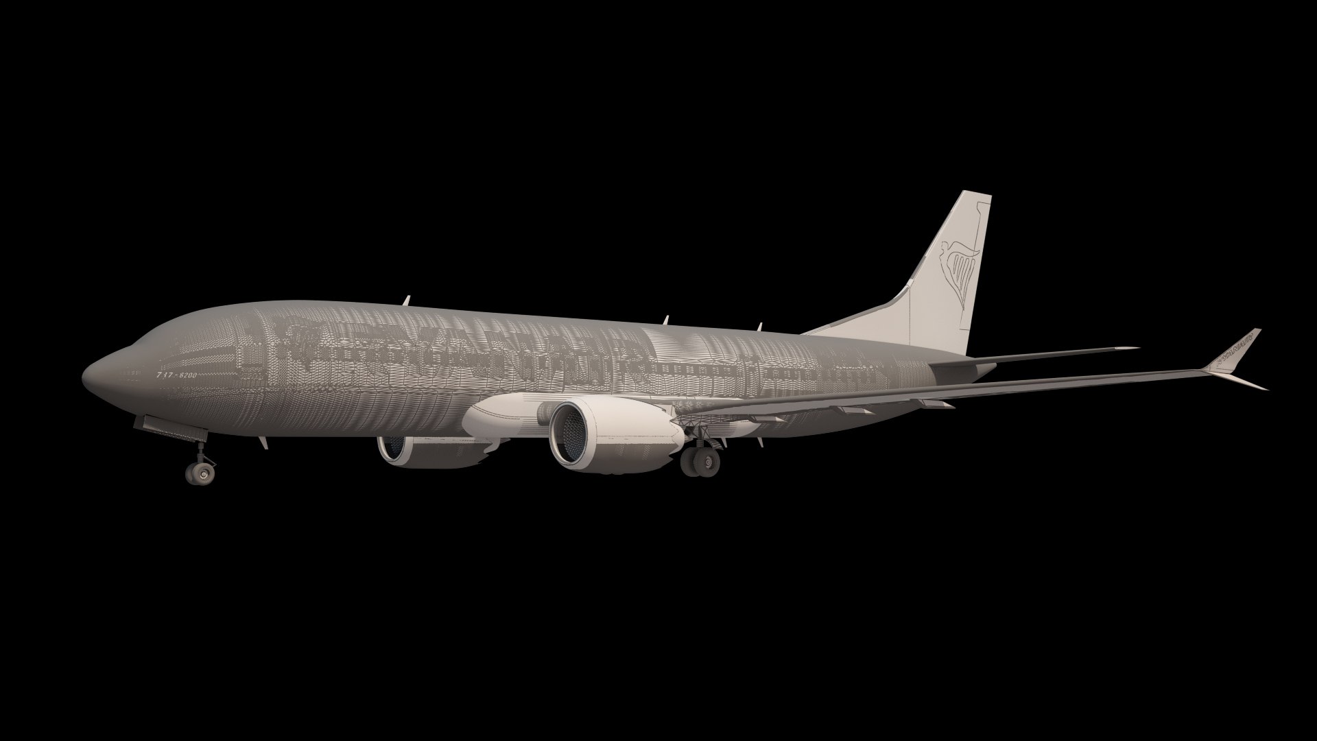 Ryanair 737 200 3D Model - TurboSquid 1669221