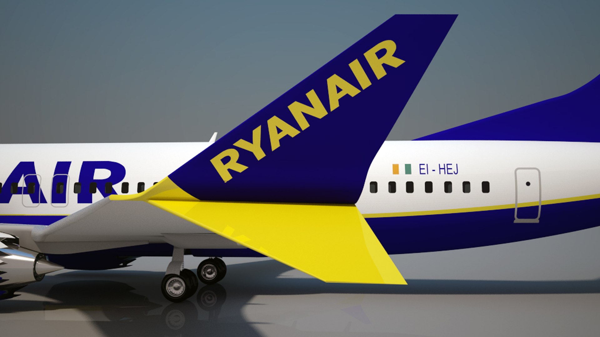 Ryanair 737 200 3D Model - TurboSquid 1669221