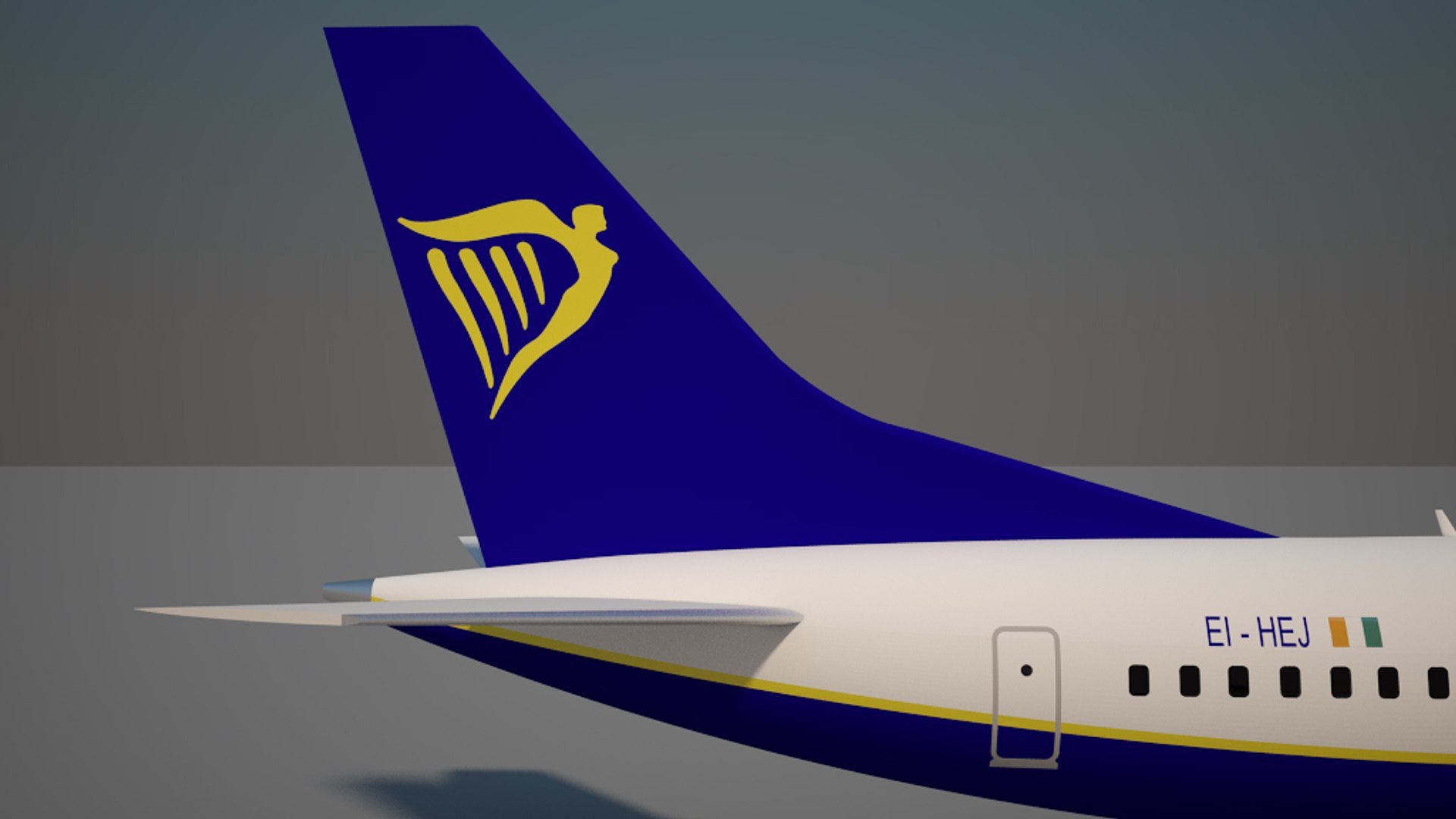 Ryanair 737 200 3D Model - TurboSquid 1669221