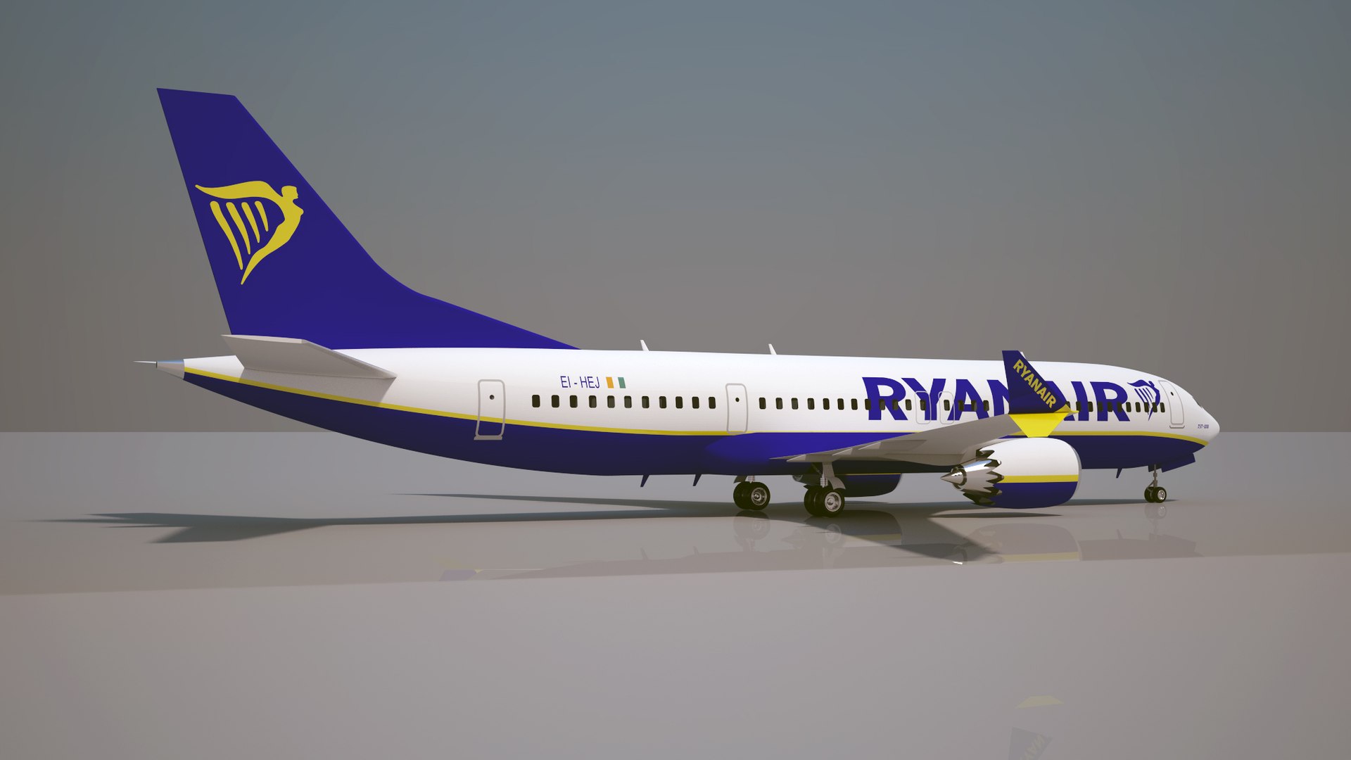 Ryanair 737 200 3D Model - TurboSquid 1669221