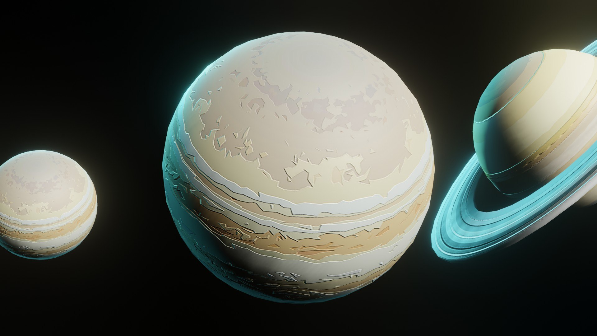 3D Stylized Solar System 3D Model 4k Textures - TurboSquid 2120501