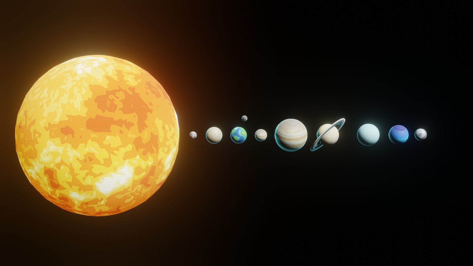 3D Stylized Solar System 4k Textures - TurboSquid 2120501