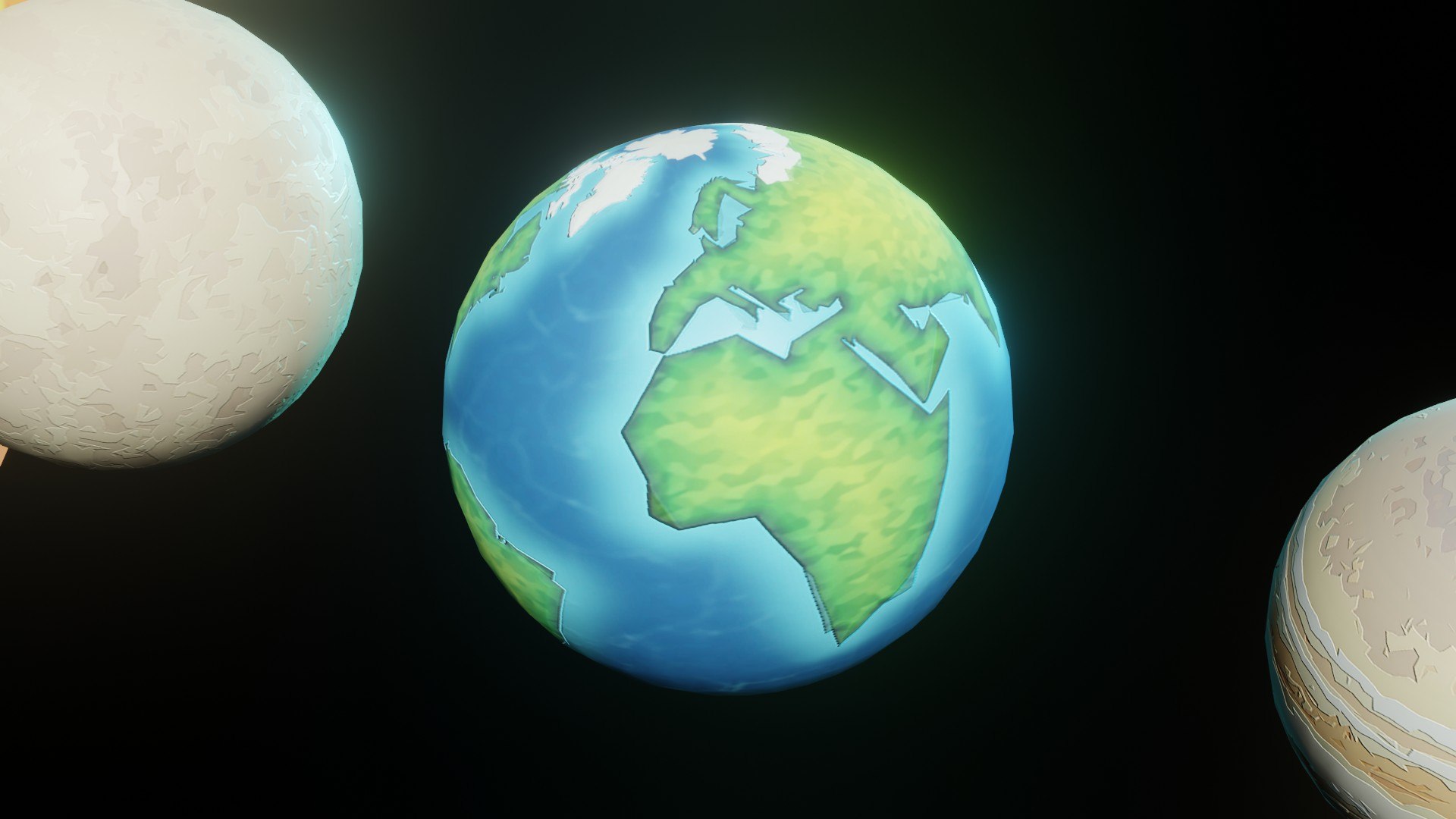 3D Stylized Solar System 3D Model 4k Textures - TurboSquid 2120501