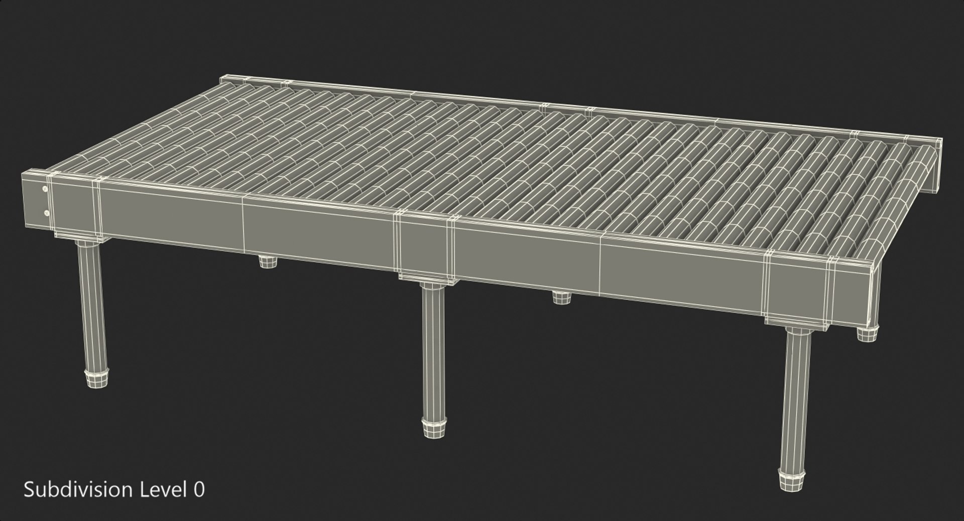 3D roller conveyor - TurboSquid 1292135