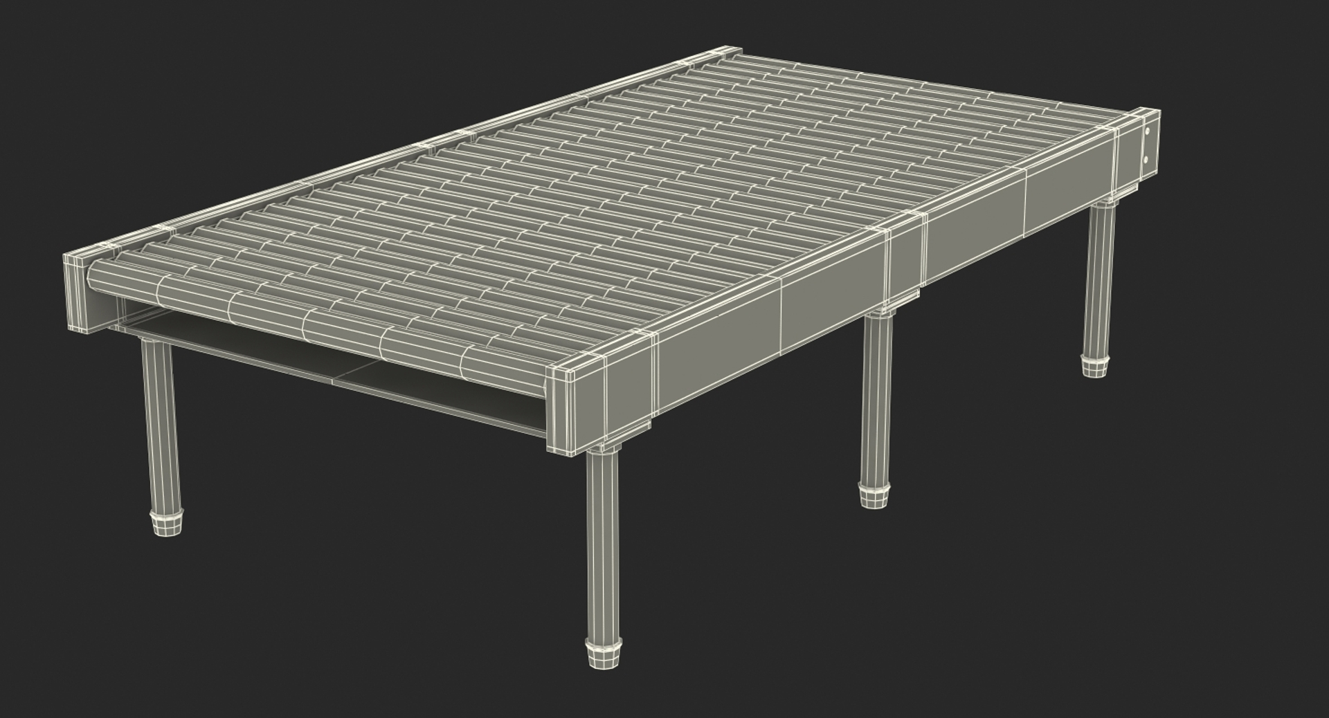 3D roller conveyor - TurboSquid 1292135