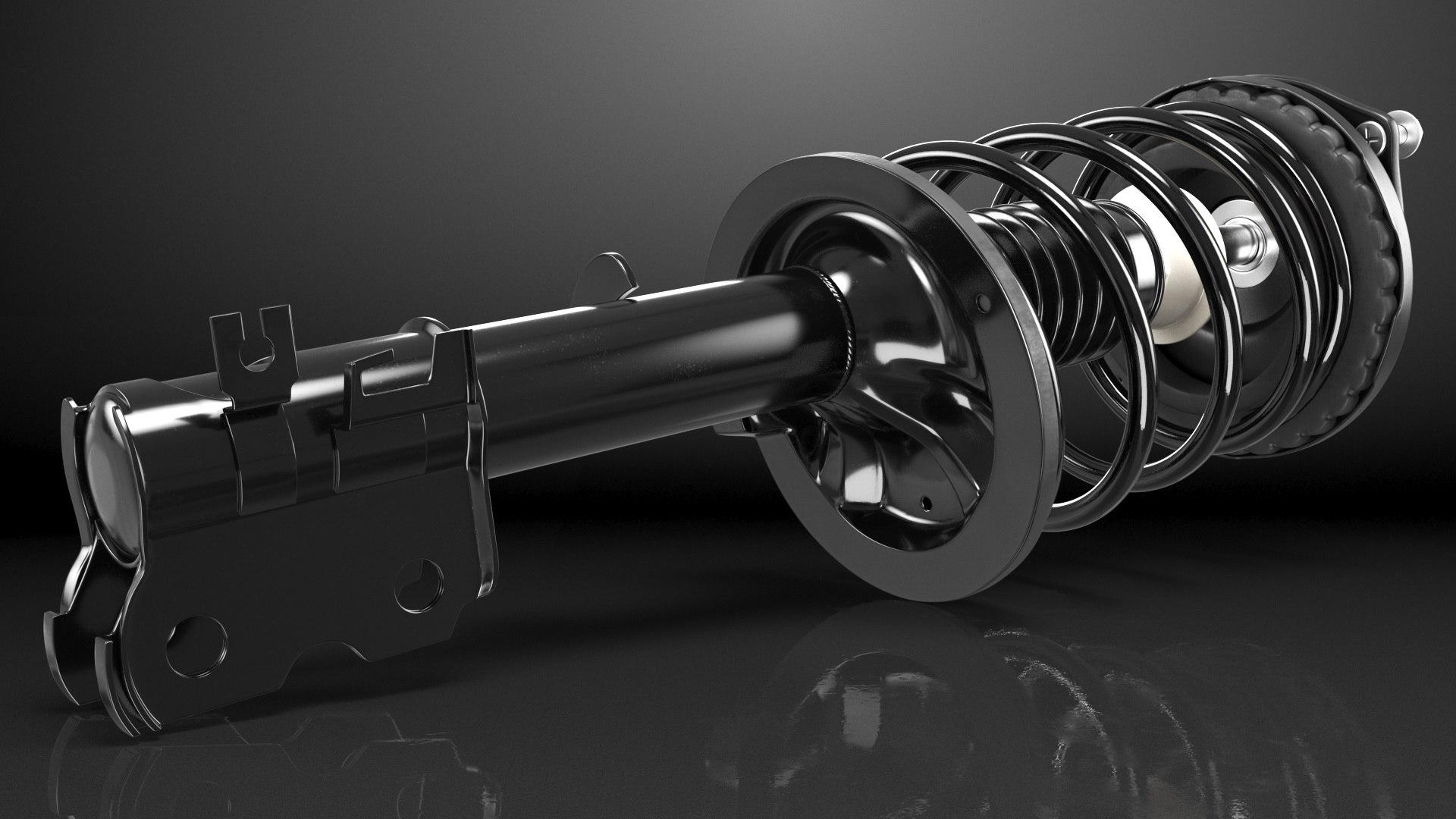 3D Front Shock Absorber Rod - TurboSquid 1752634