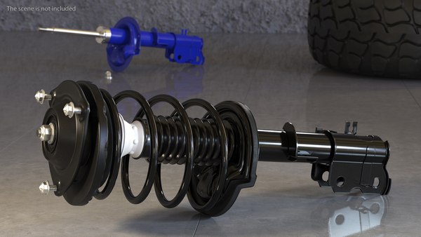 3D Front Shock Absorber Rod - TurboSquid 1752634