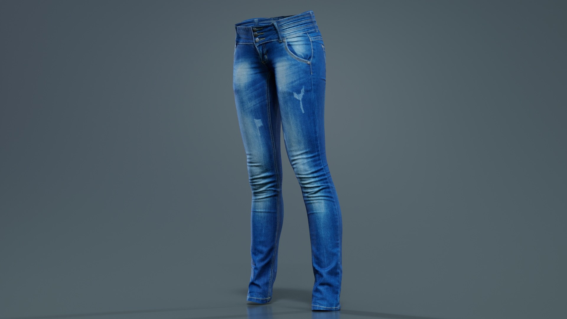 3D Model Spotted Jeans Remastered - TurboSquid 2361920