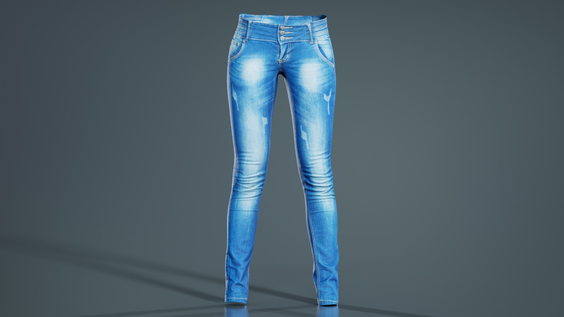 3D Model Spotted Jeans Remastered - TurboSquid 2361920