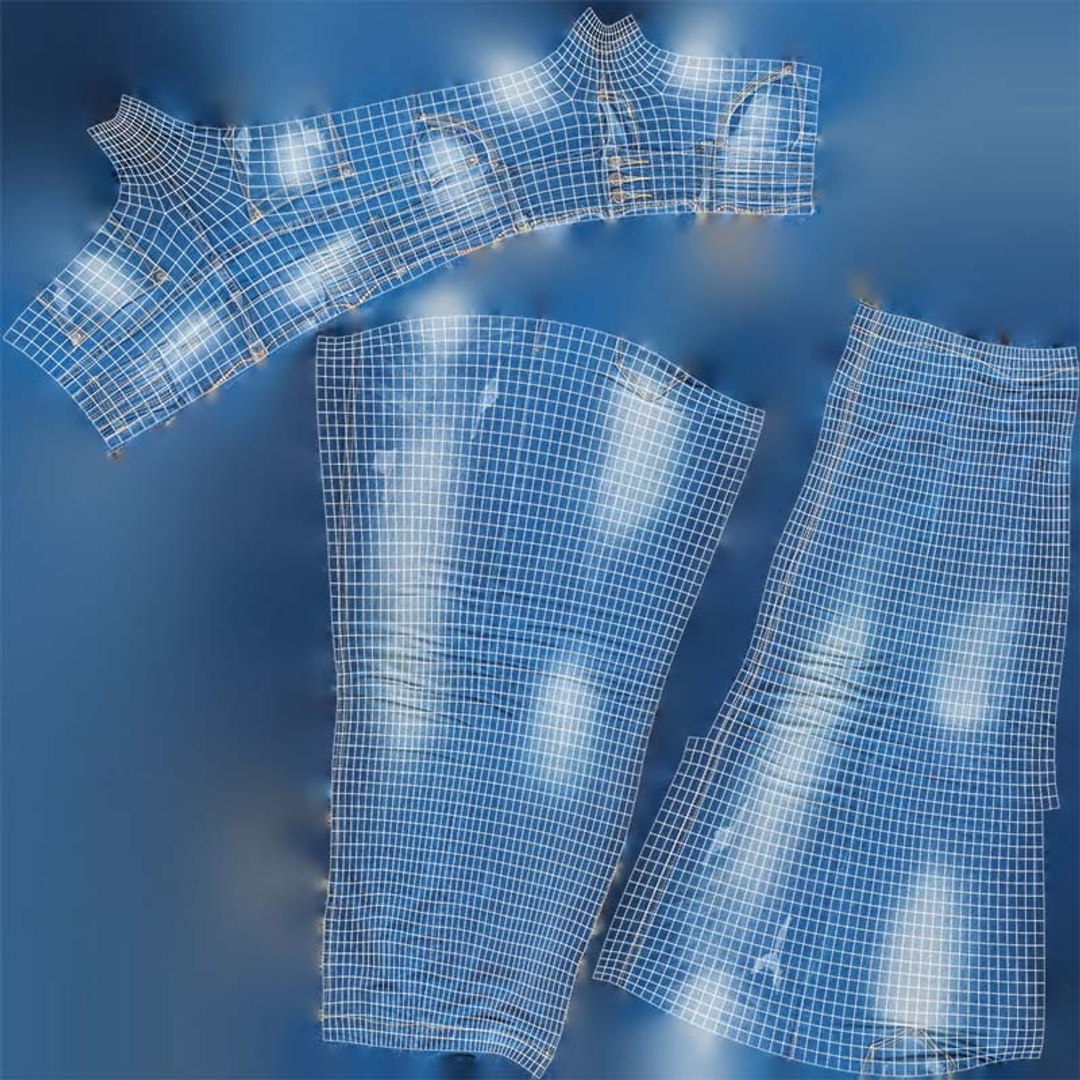 3D Model Spotted Jeans Remastered - TurboSquid 2361920