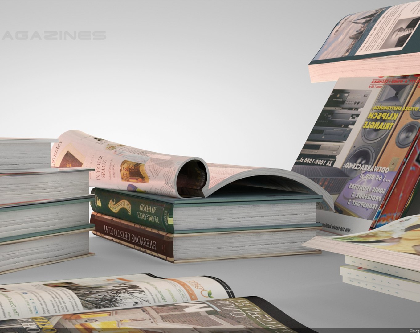 Magazine Book 3d