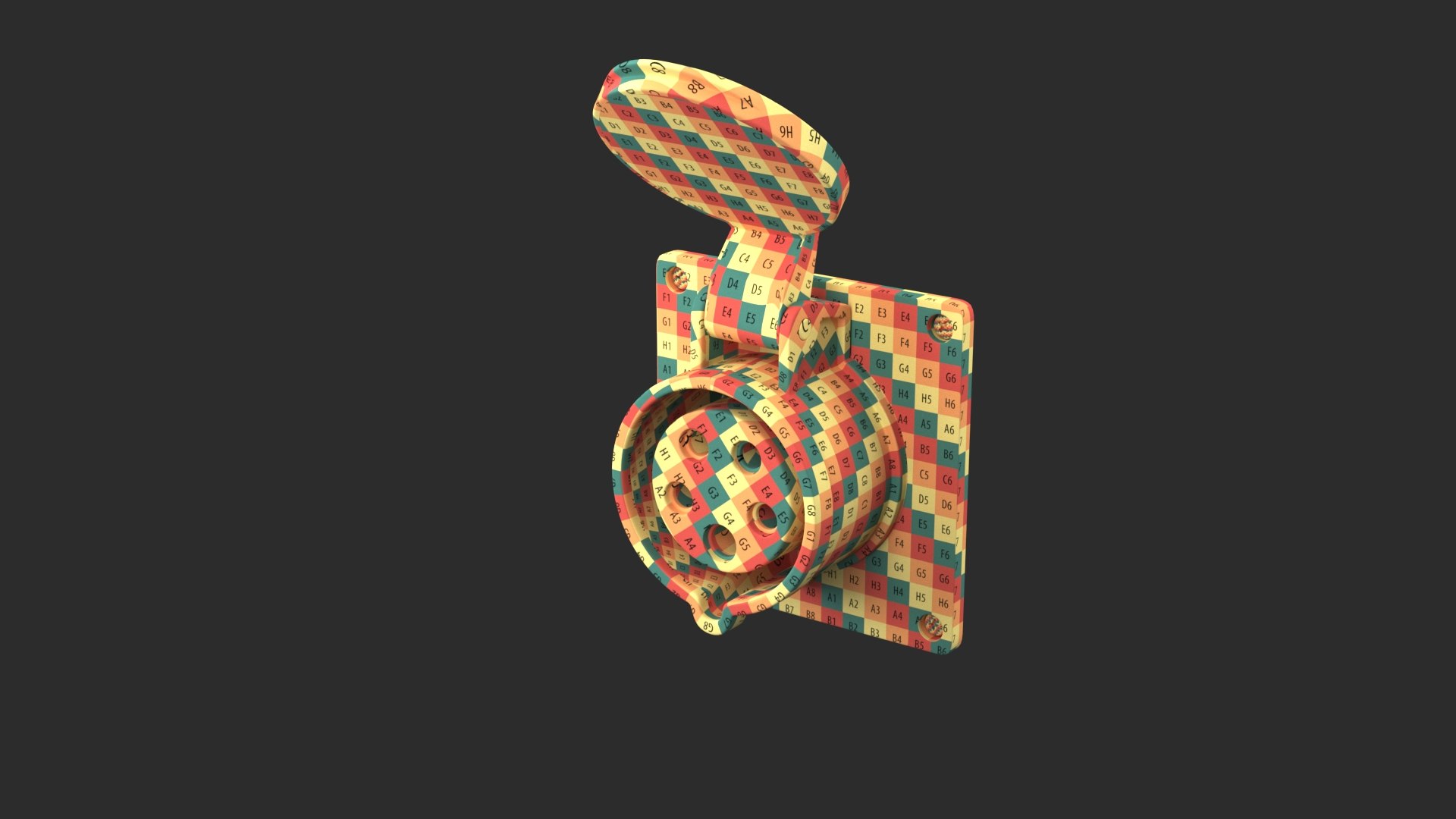 3D Three Phase Socket Model - TurboSquid 2068773