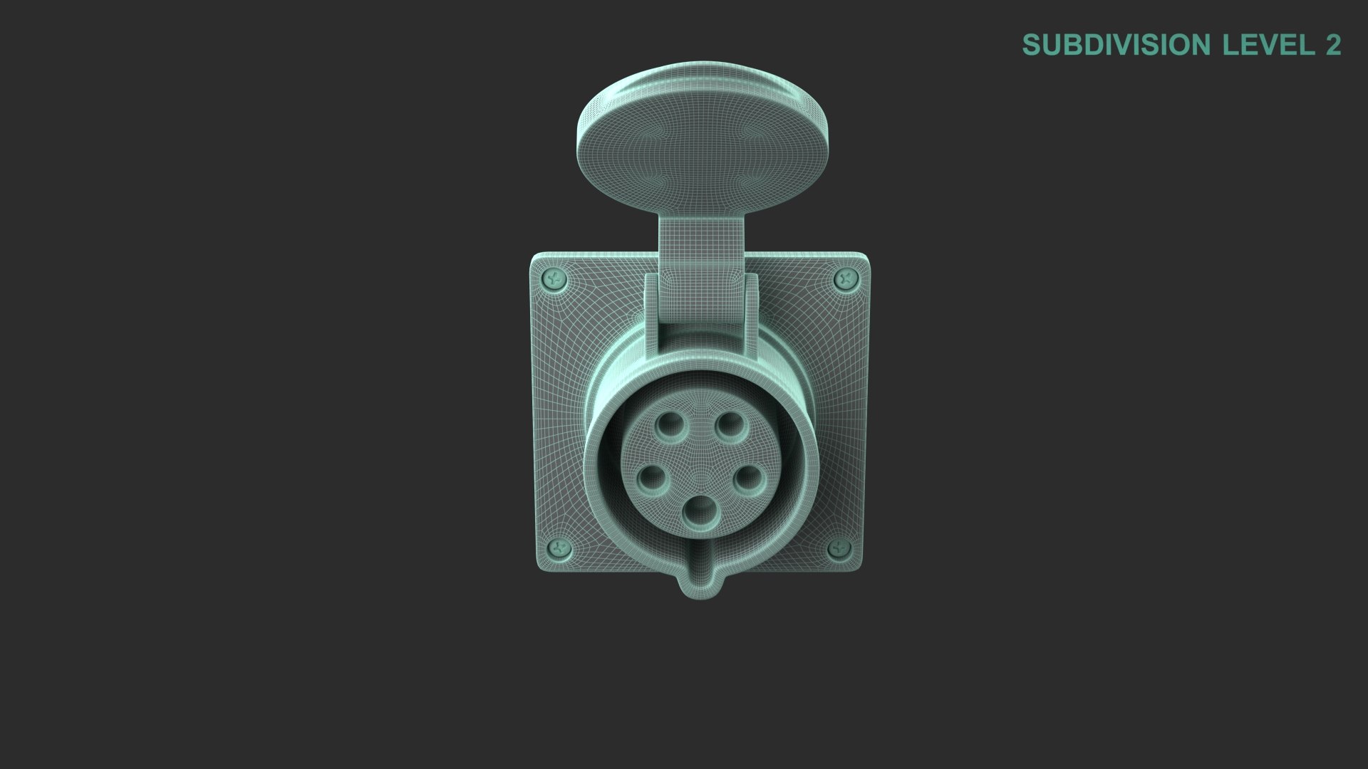 3D Three Phase Socket model - TurboSquid 2068773