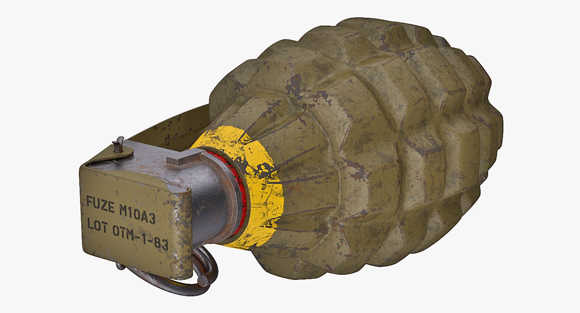 3D Hand Grenade Mk2 Model - TurboSquid 1230172